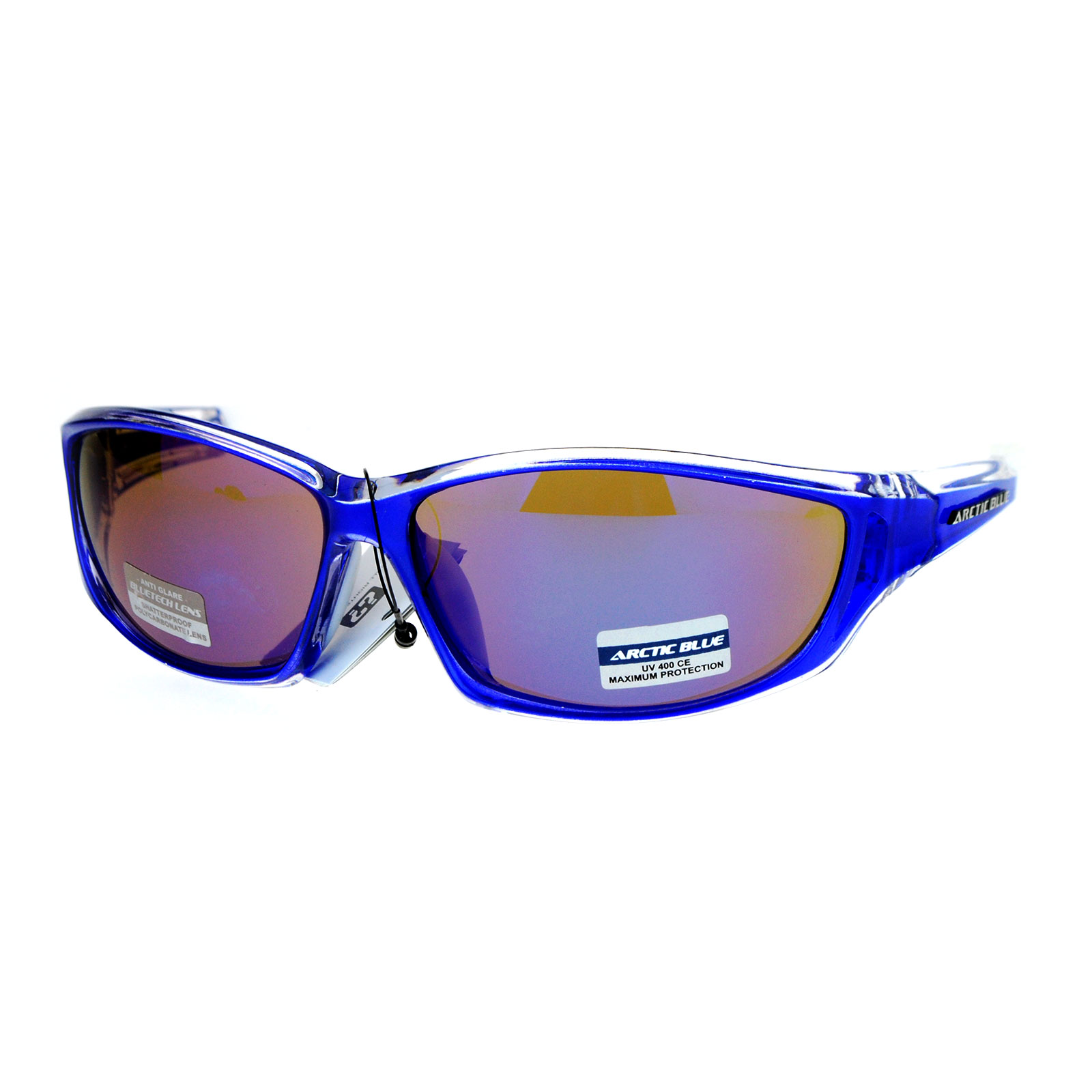 Arctic Blue Bluetech Mirrored Lens Runners Warp Sport Sunglasses Ebay