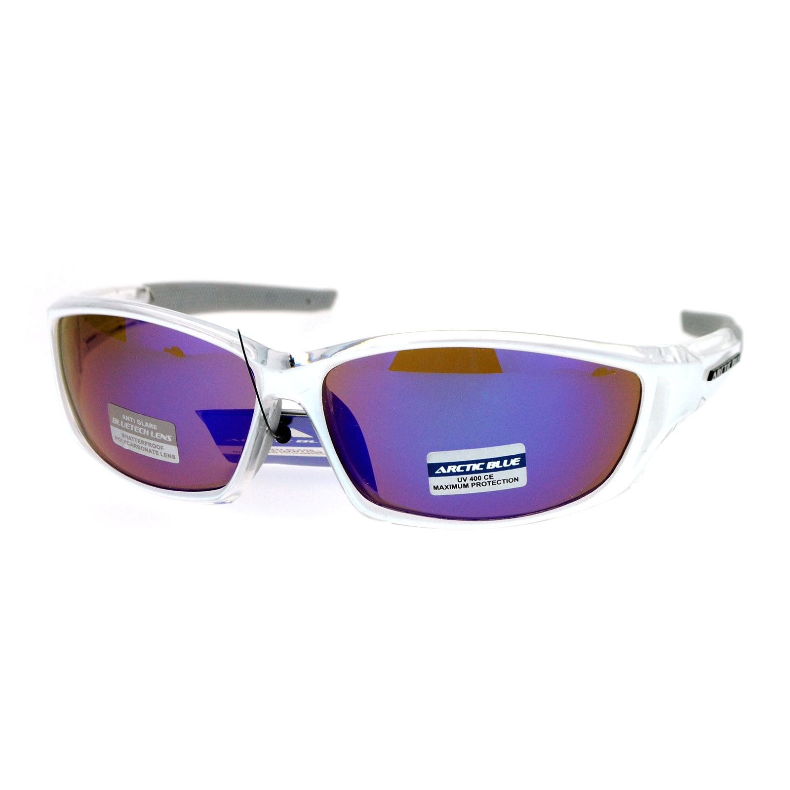 Arctic Blue Bluetech Mirrored Lens Runners Warp Sport Sunglasses Ebay