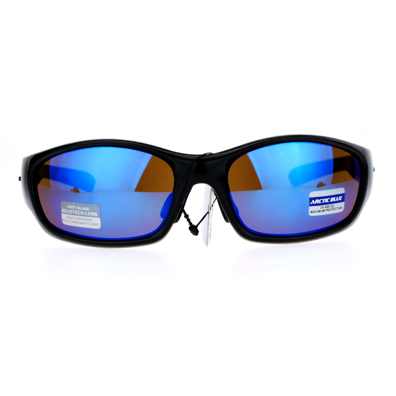 Arctic Blue Bluetech Color Mirror Lens Classic Biker Warp Sport Sunglasses Ebay