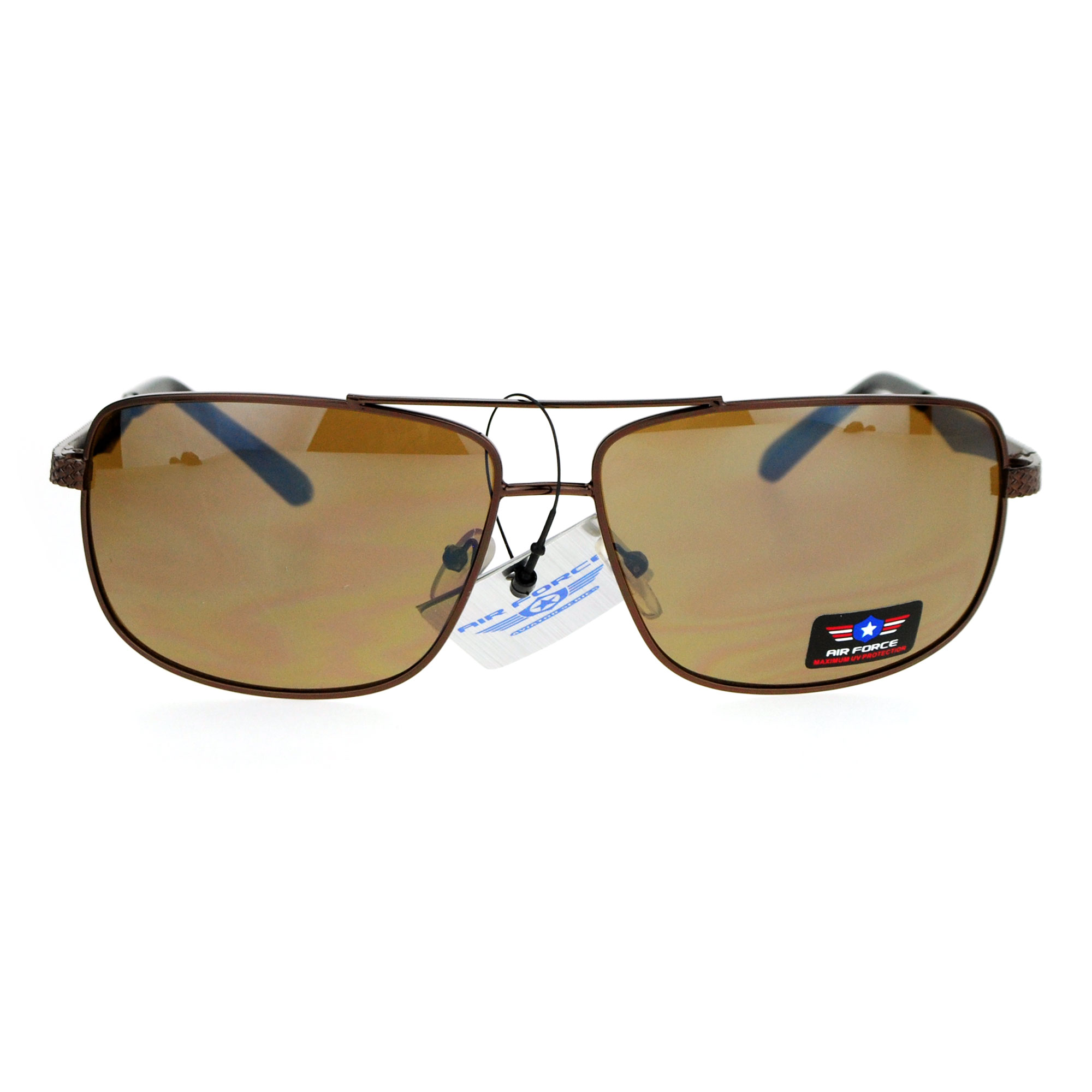 Air Force Narrow Rectangular Aviator Police Style Sunglasses Ebay
