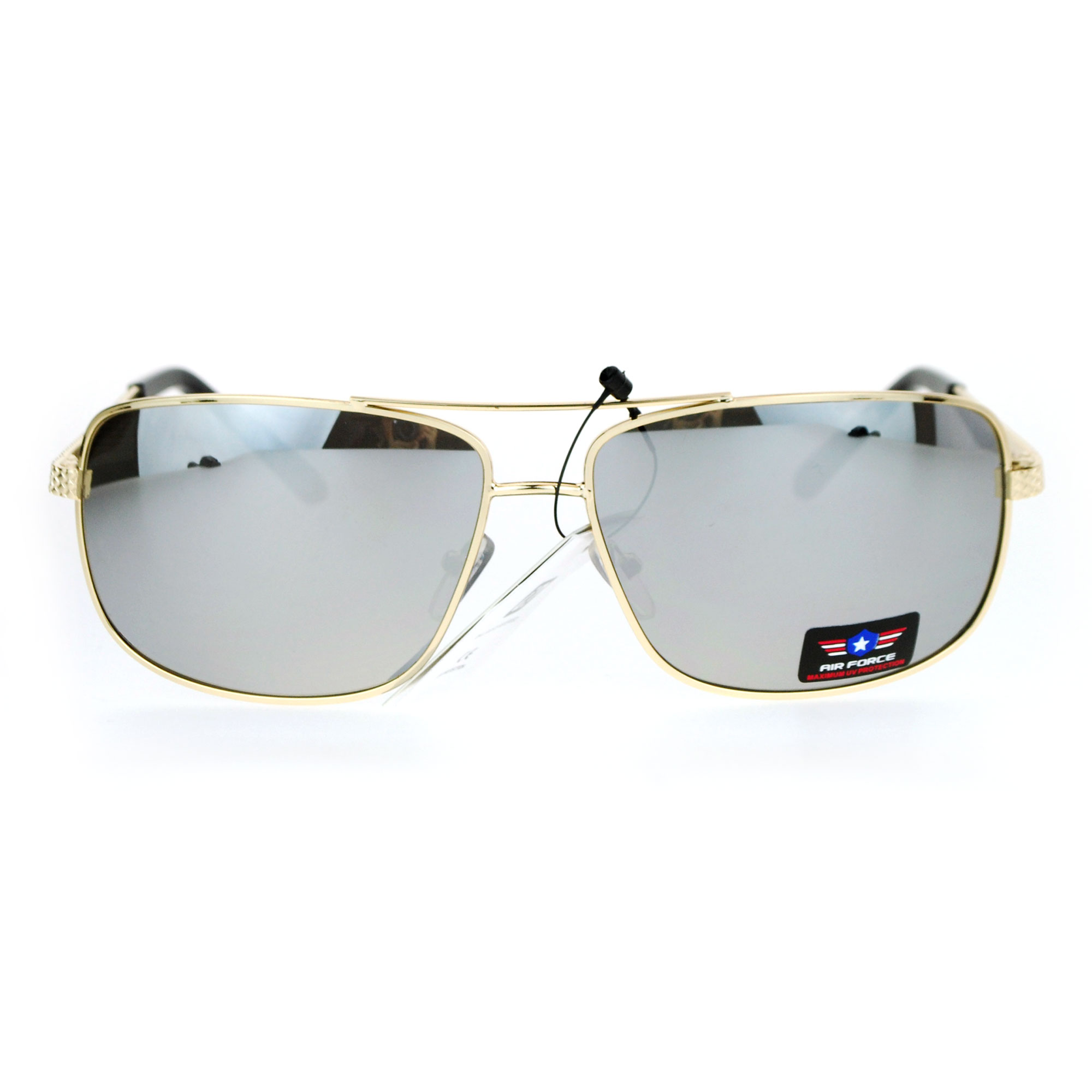 Air Force Narrow Rectangular Aviator Police Style Sunglasses Ebay