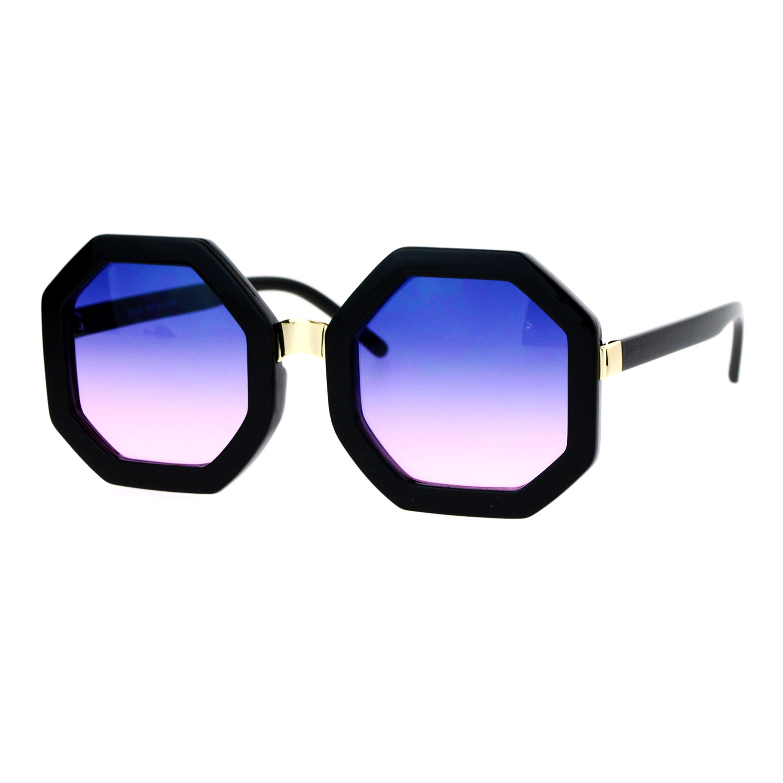 SA106 Womens Thick Plastic Octagon Retro Designer Sunglasses | eBay